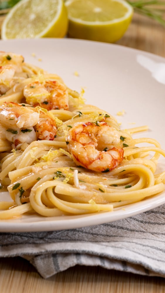 Linguine gamberi e limone - Ricetta Fatto in casa da Benedetta
