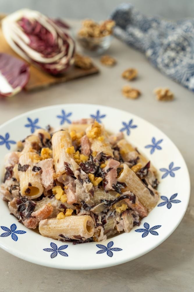 Pasta con radicchio e guanciale - Ricetta Fatto in casa da Benedetta