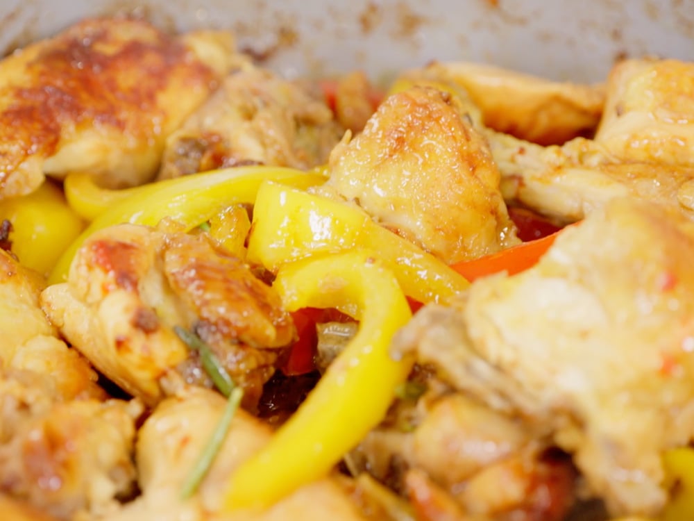 Pollo con peperoni - Ricetta Fatto in casa da Benedetta