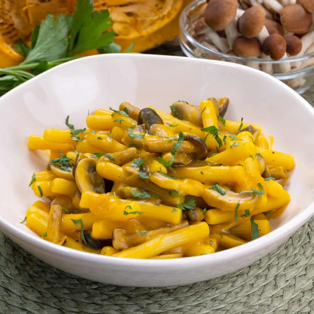 Pasta zucca e funghi - Ricetta Fatto in casa da Benedetta