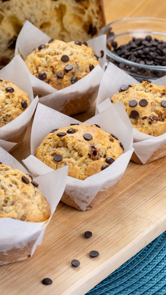 Muffin di panettone - Ricetta Fatto in casa da Benedetta